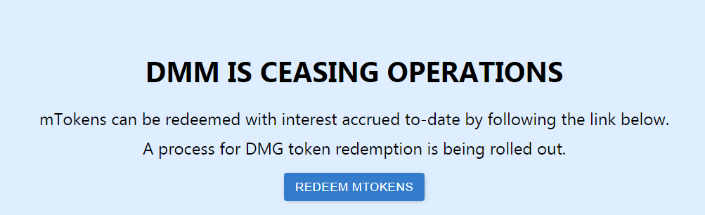 DMG Price Drops 90% As The Protocol Ceased All Operation